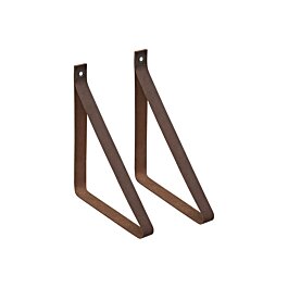 LOOP Shelf Supports - 2 pcs | brown, anthracite | regalraum.com