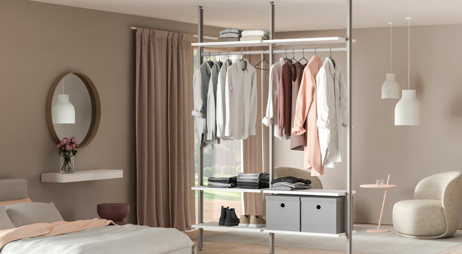 Open Wardrobe System - Build your own online | REGALRAUM