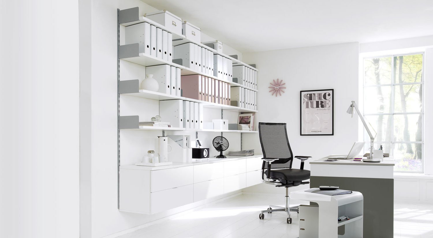 Office Shelving ON-WALL - Home office shelving | REGALRAUM