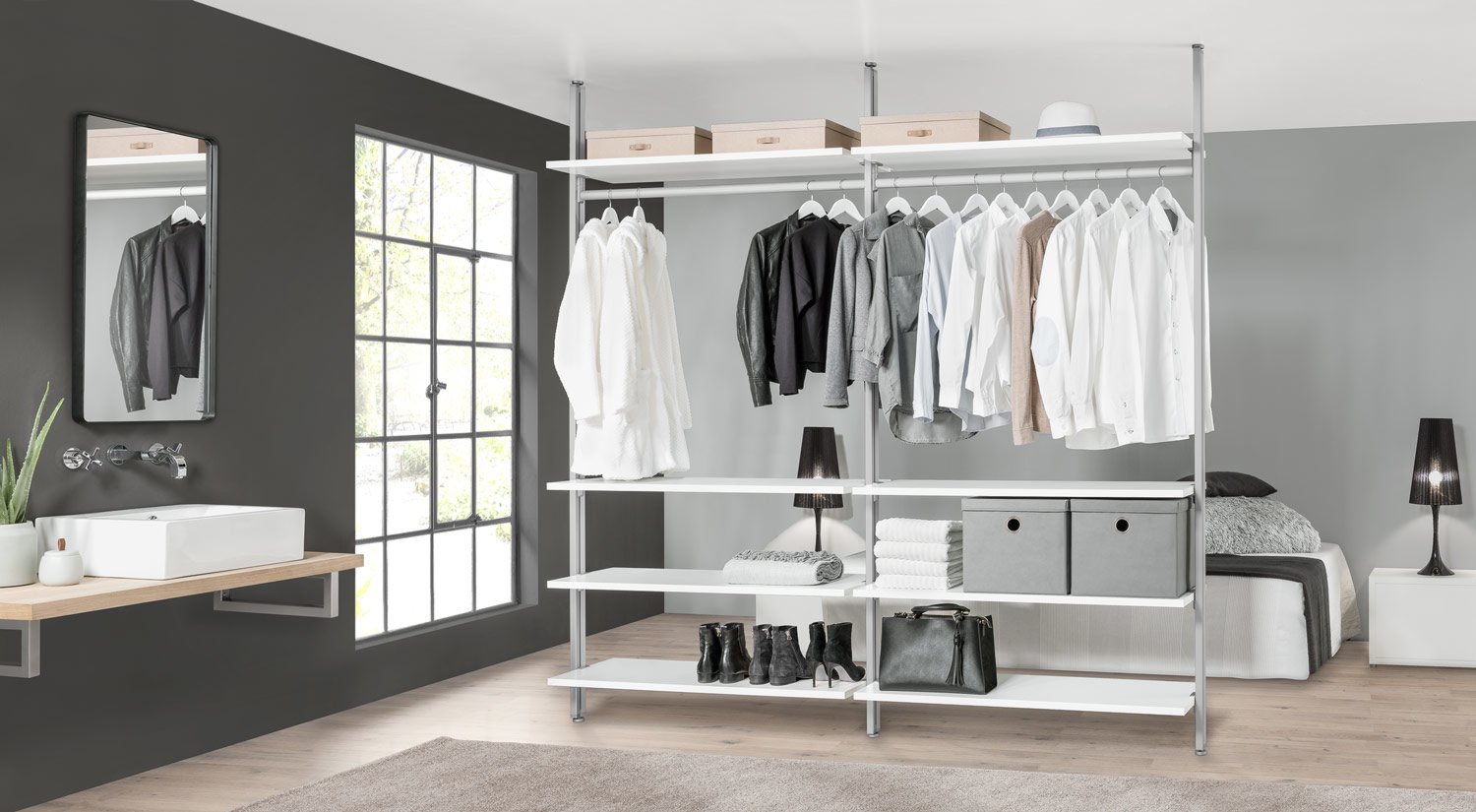 Open Wardrobe System - Build your own online | REGALRAUM
