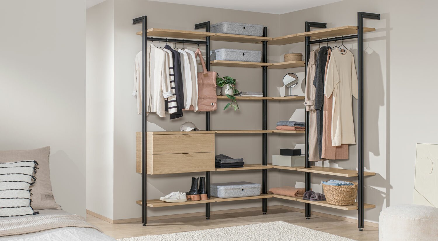 Open Wardrobe System - Build your own online | REGALRAUM