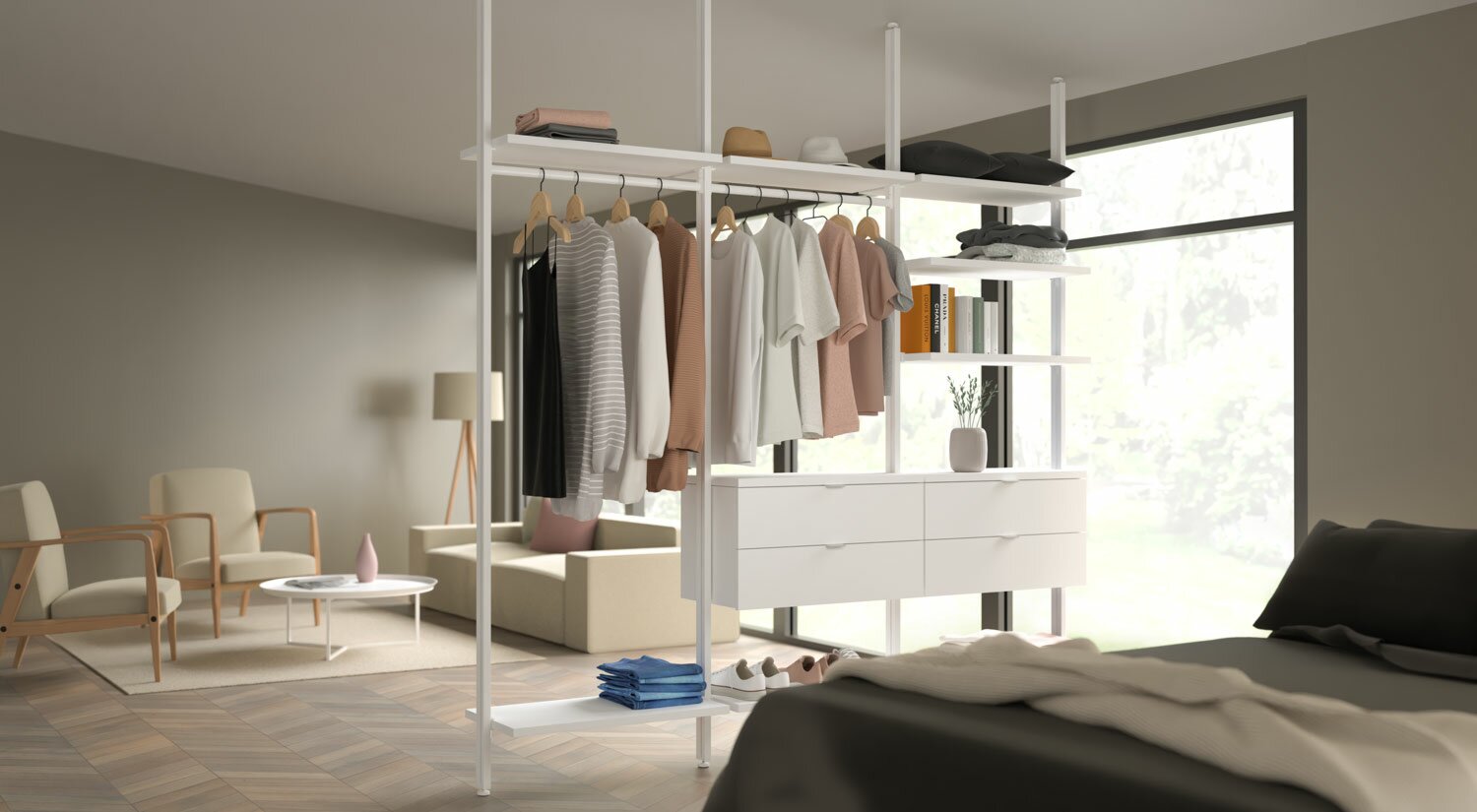 Open Wardrobe System - Build your own online | REGALRAUM