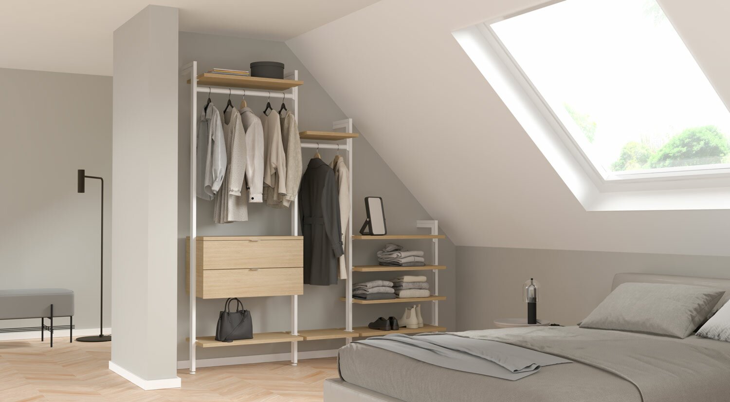 Open Wardrobe System - Build your own online | REGALRAUM